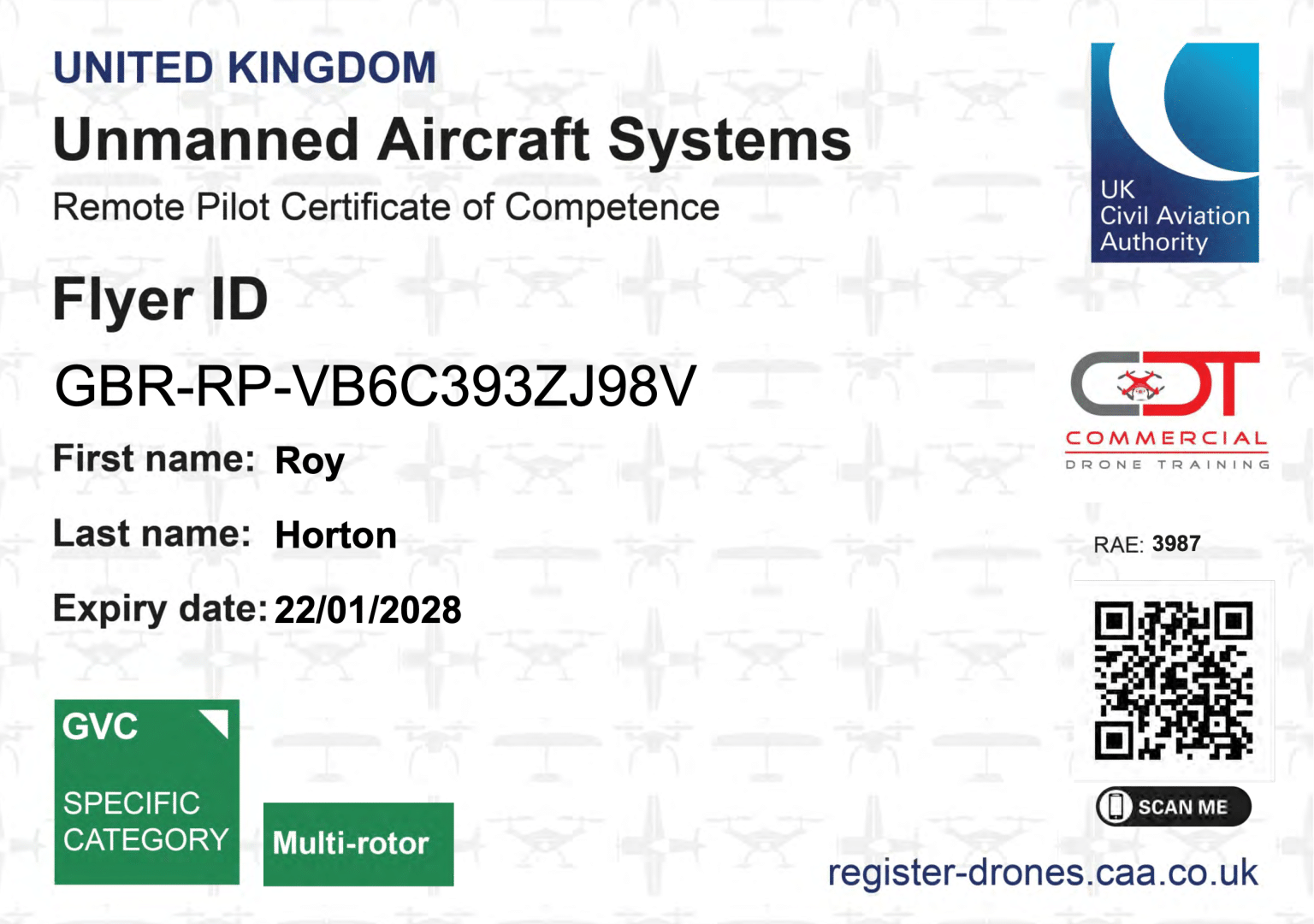 A2 CofC Course - Drone School UK